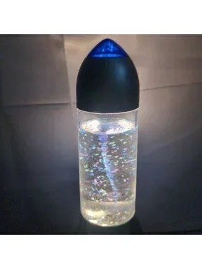 Kenart | Accents | Vintage Rocketship Tornado Motion Lamp Blue Silver 6 ...